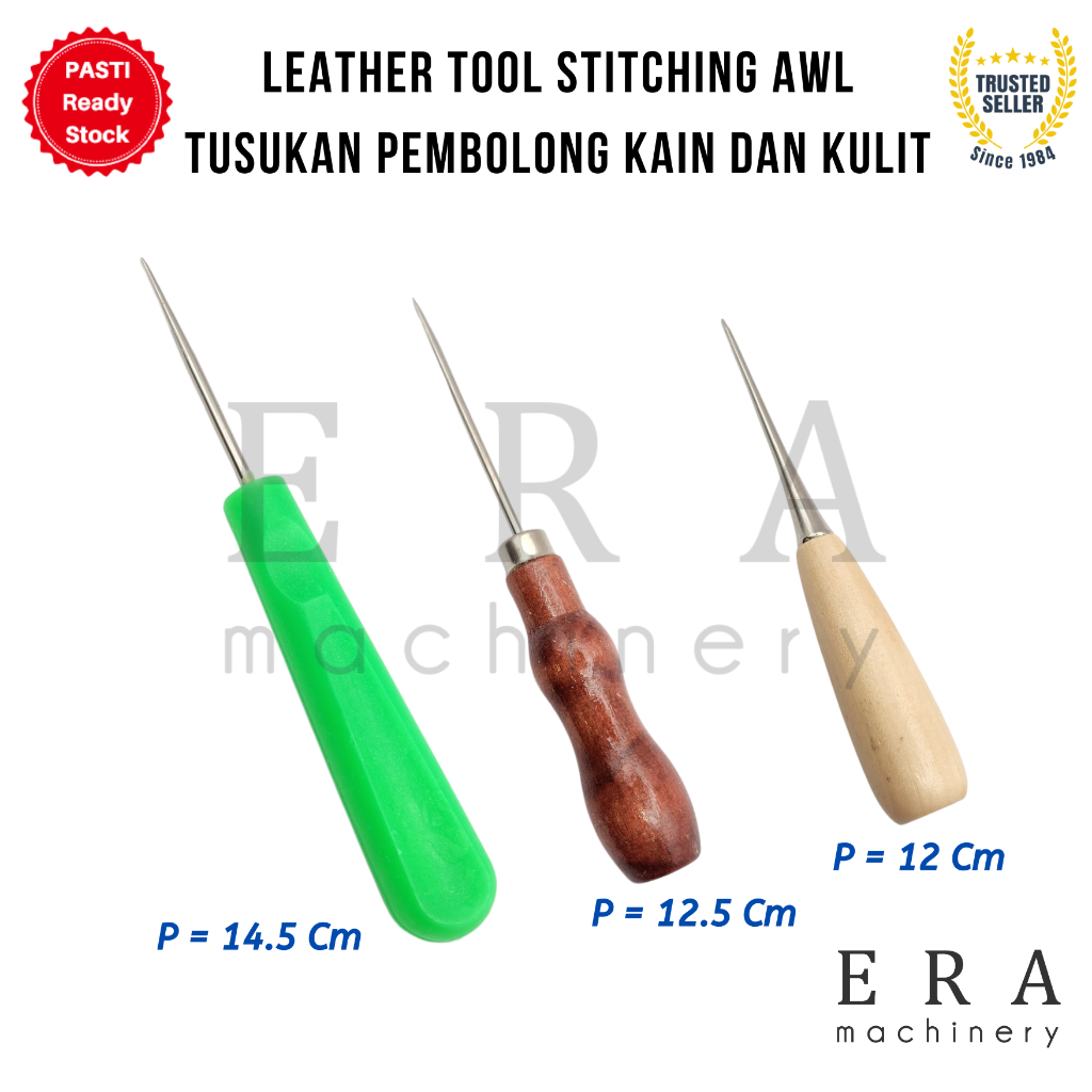 Jual Awl Stitching Leather Tools Penusuk Penggaris Pembolong tusukan ...