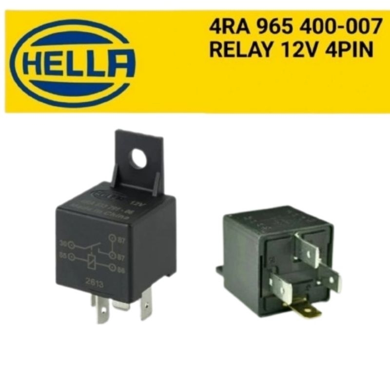 Jual HELLA Relay 12V 30A 4pin | Shopee Indonesia