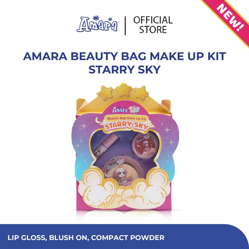 Jual Purbasari - Amara Beauty Bag Make up Kit Starry Sky / Make Up Bag ...