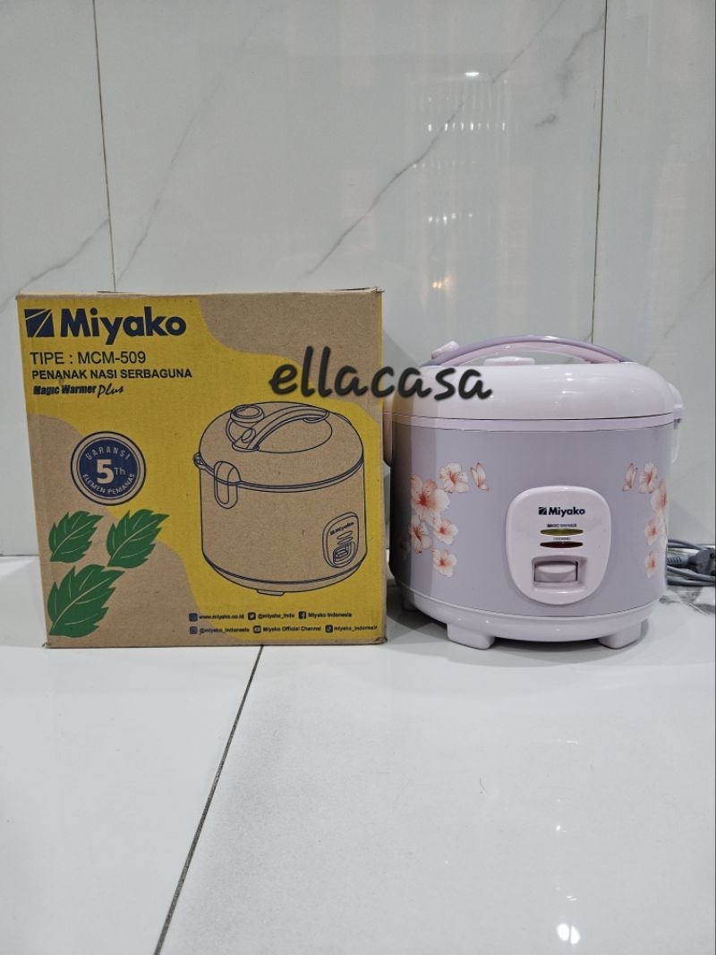 Jual Magic Com Miyako 1.8L MCM-509 / Rice Cooker Miyako 1.8L | Shopee ...