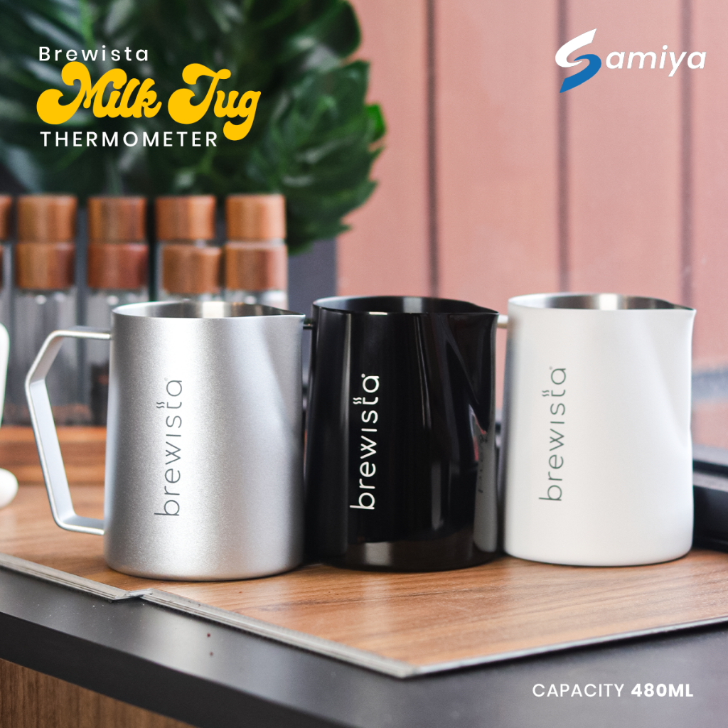 Jual Brewista artisan milk pitcher 480ml 16oz with thermometer sticker ...