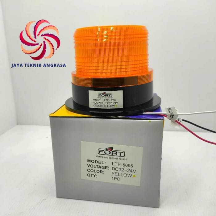 Jual Warning Light Lampu LED Magnet Base LTE-5095 12VDC & 24VDC FORT ...