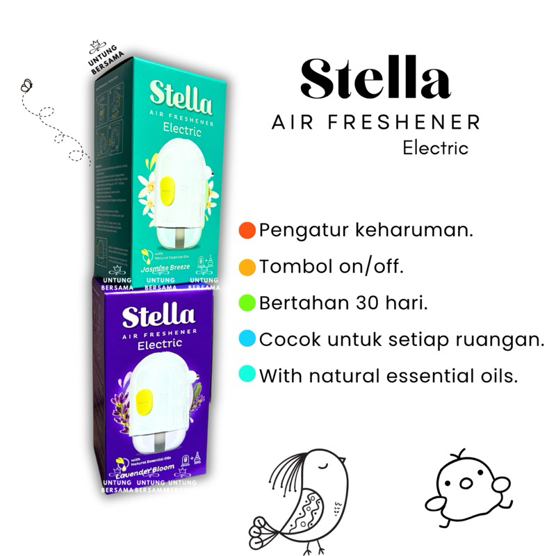 Jual UB STELLA PENGHARUM RUANGAN ELECTRIC 25ml | Shopee Indonesia