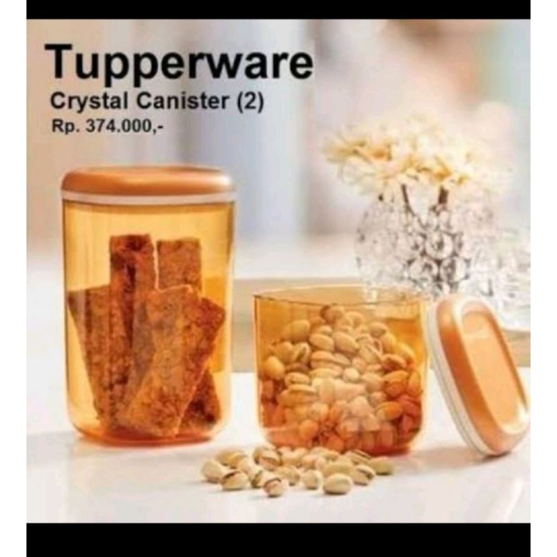 Jual crystal canister (2) tupperware | Shopee Indonesia