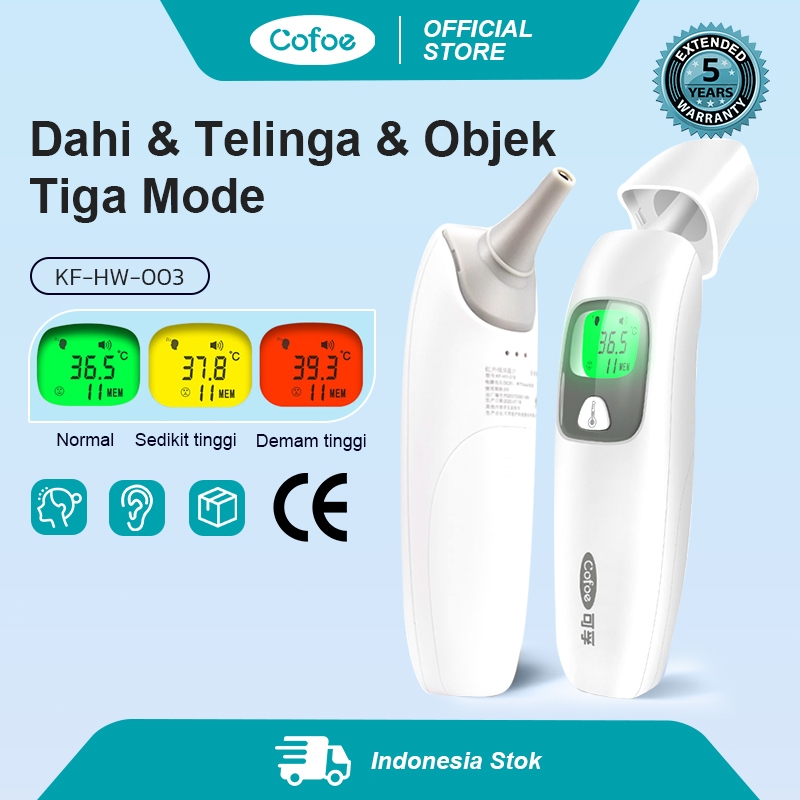 Jual Cofoe Termometer Suhu Badan Telinga Bayi Anak Dewasa Akurat ...