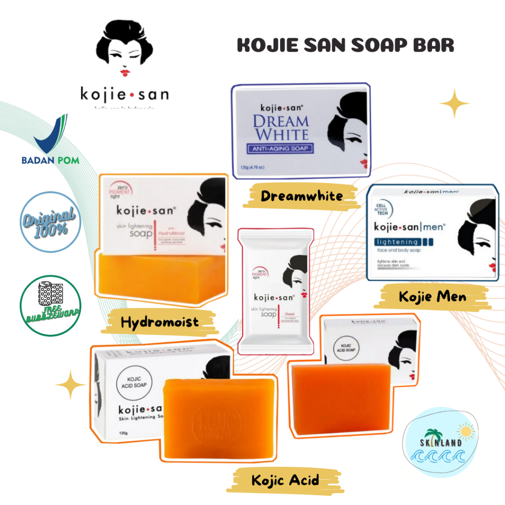 Jual KOJIE SAN KOJIC ACID | SKIN LIGHTENING SOAP WITH HYDROMOIST ...