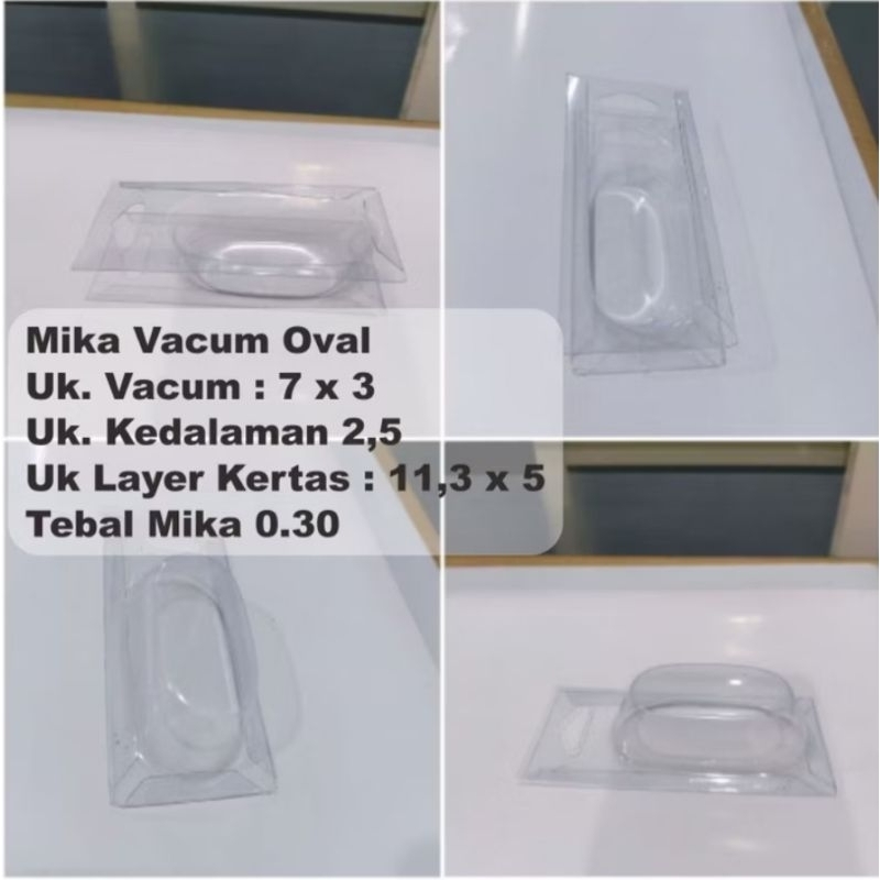 Jual Mika vacum oval untuk packing lure atau umpan mainan Jf , Sf ...