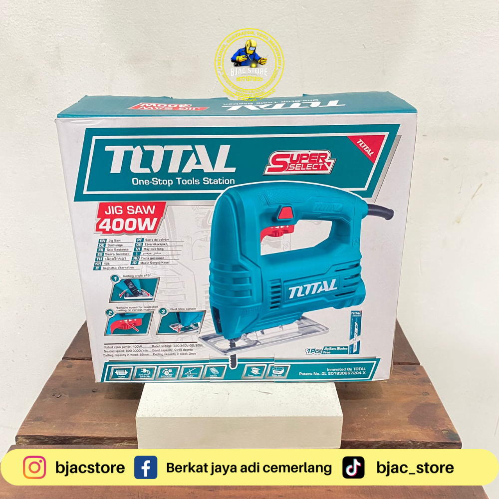 Jual Mesin Jigsaw Electric 400Watt TS2045565 TOTAL / Gergaji Kayu ...