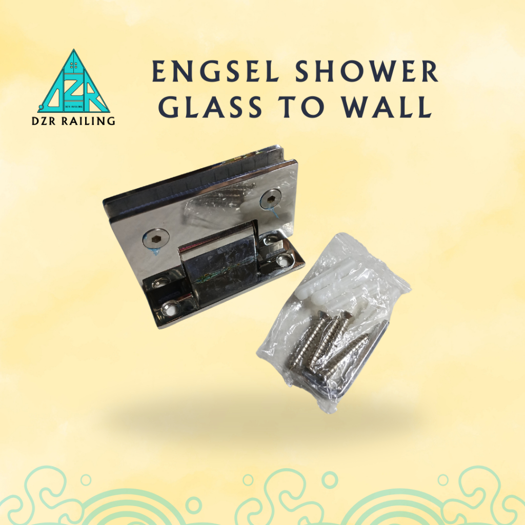 Jual Engsel shower kamar mandi GLASS to WALL kaca ke tembok Ss 304 ...