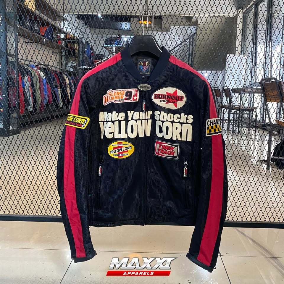 Jual Jaket Motor Yellow Corn | YB 4114 Black | BB (56kg-60kg ...
