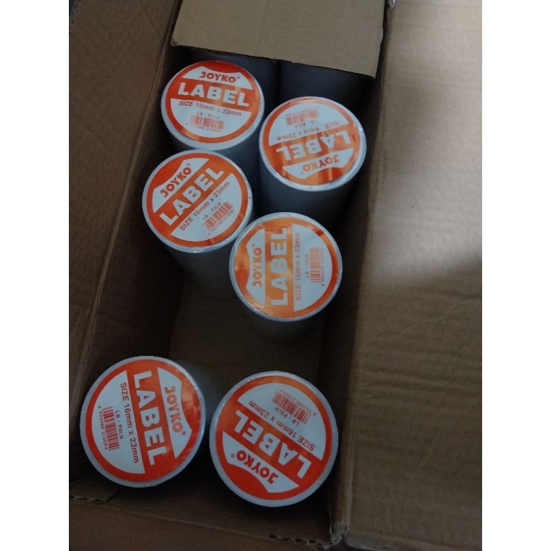 Jual kertas label joyko 2lines (kertas label merek,harga) 16mmx23mm ...