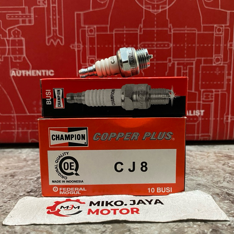 Jual BUSI MESIN POTONG RUMPUT 2TAK ORIGINAL CHAMPION CJ8 | Shopee Indonesia