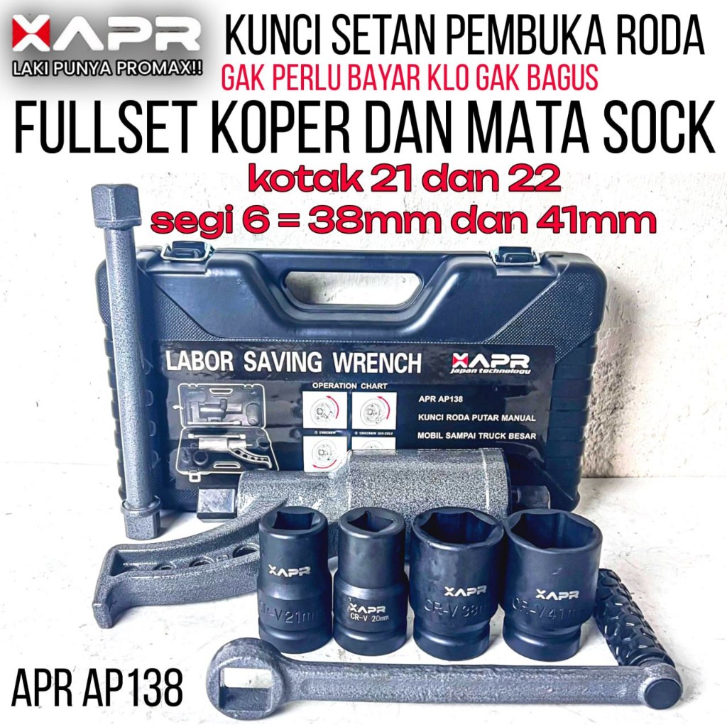 Jual APR JAPAN AP138 Rajanya Kunci Cocok Untuk Roda Truck Fuso Torsi ...