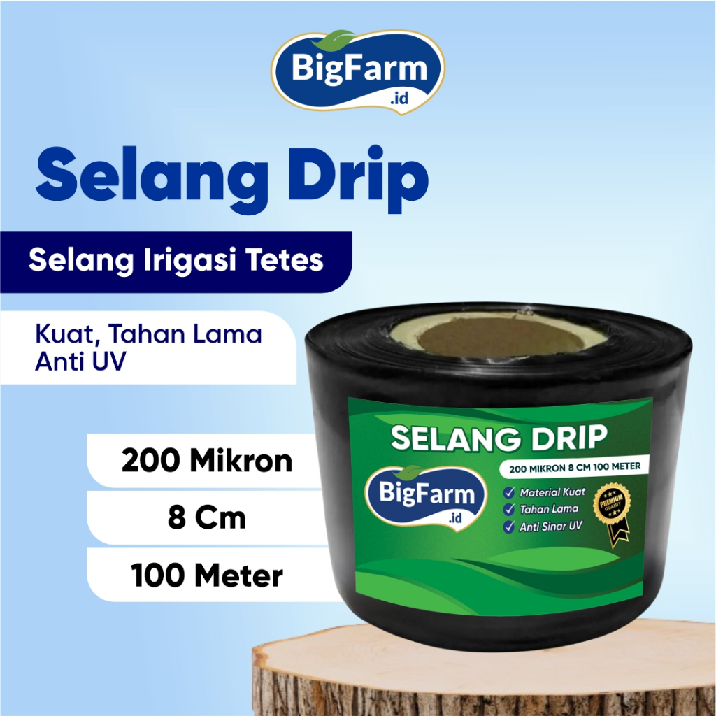 Jual BigFarm - Selang Drip Ukuran 8cm x 100m x 200mic Untuk Irigasi ...