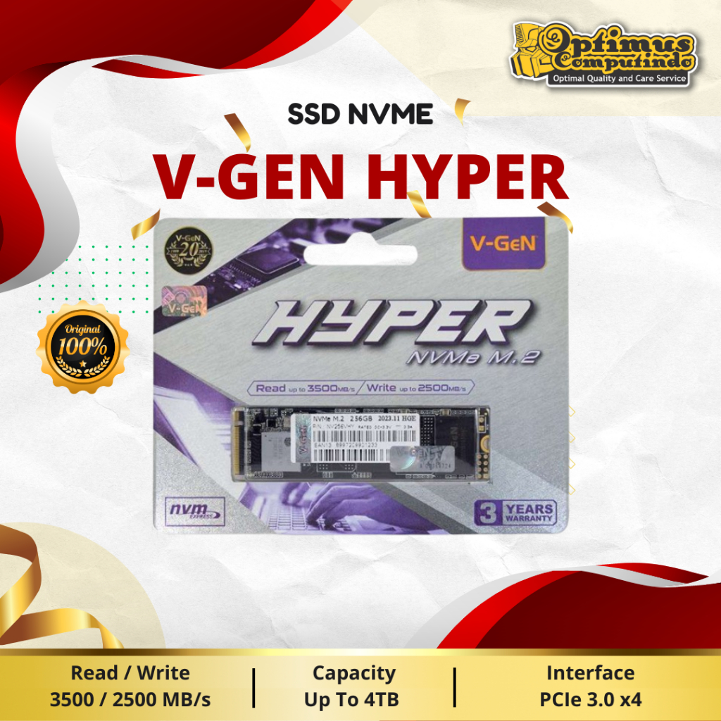 Jual SSD M.2 128gb 256gb 512gb 1tb 2tb NVMe 2280 V-GeN Solid State ...