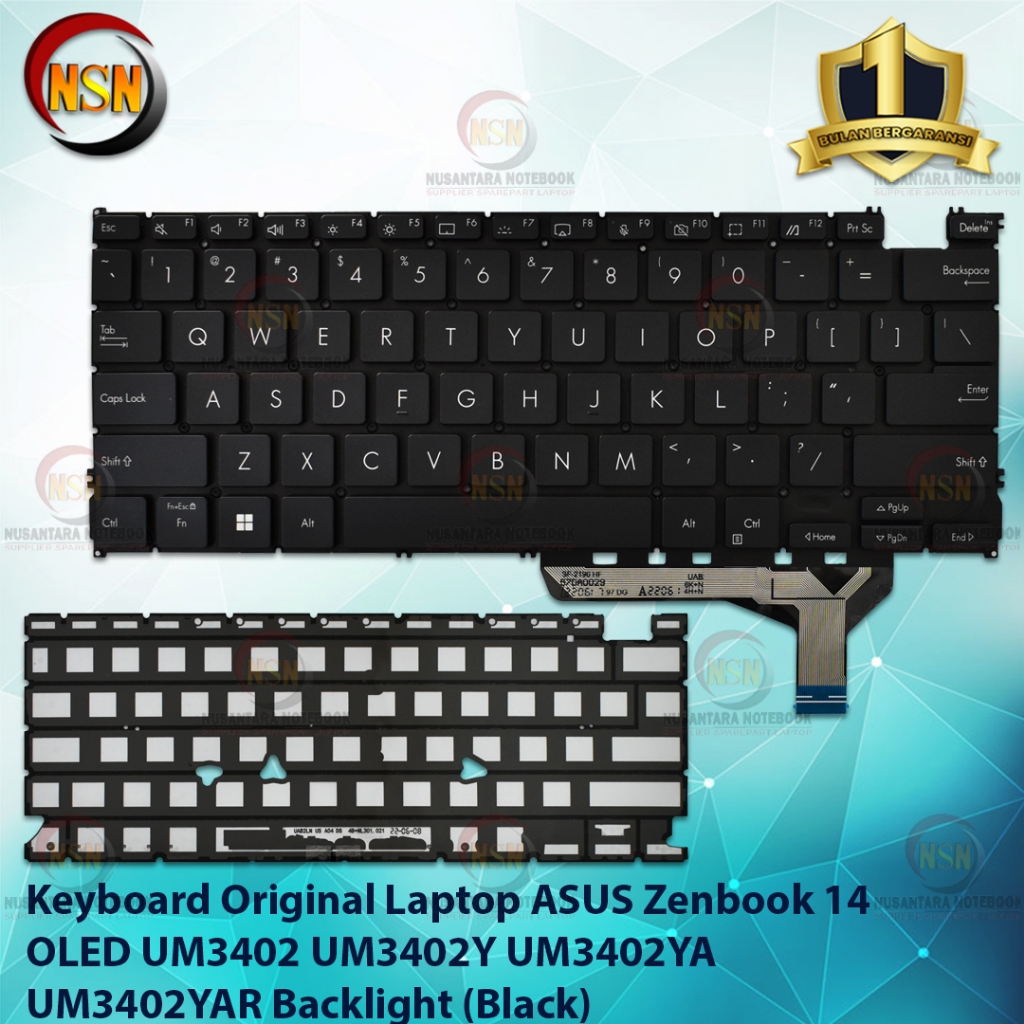 Jual Keyboard Laptop Original ASUS Zenbook 14 OLED UM3402 UM3402Y ...