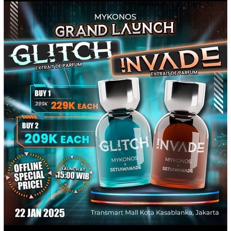 Jual Grand Launch!!! Mykonos X Ade Setiawan Glitch Invade Original ...