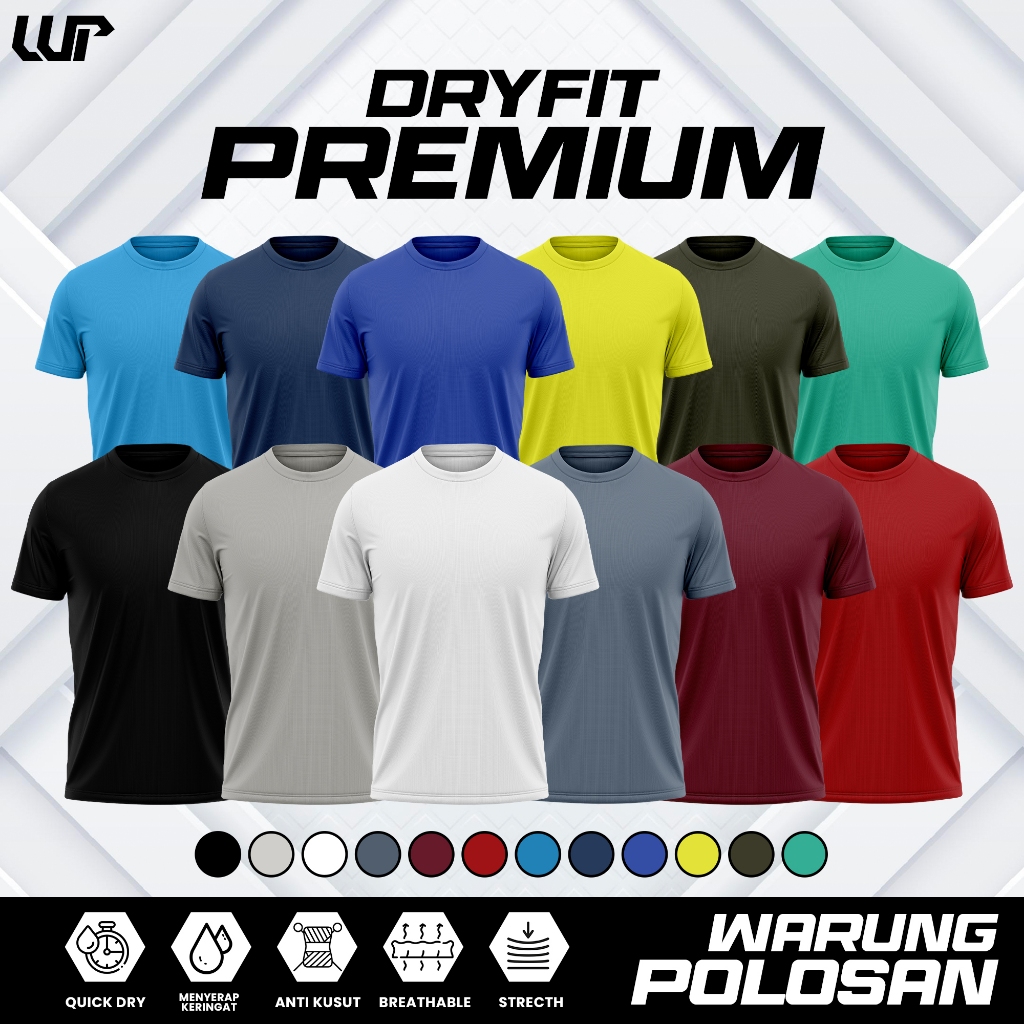 Jual WP - Kaos Olahraga Dryfit Sport Baju Running Jogging Gym Yoga ...