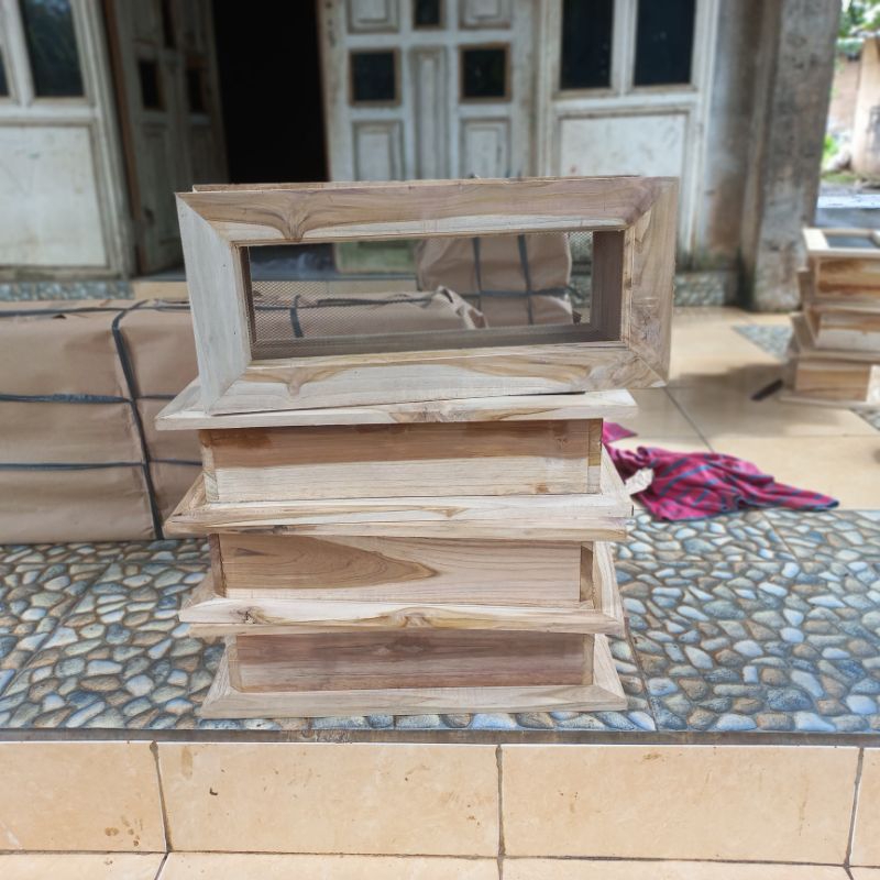 Jual Roster Kayu Jati Ukuran 80cm Lis Lebar 5cm | Shopee Indonesia