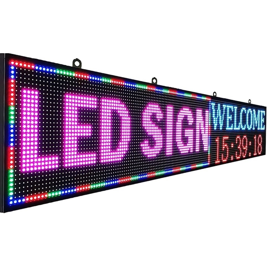 Jual running text full color rgb ukuran 40cm x 130cm custom bergaransi ...