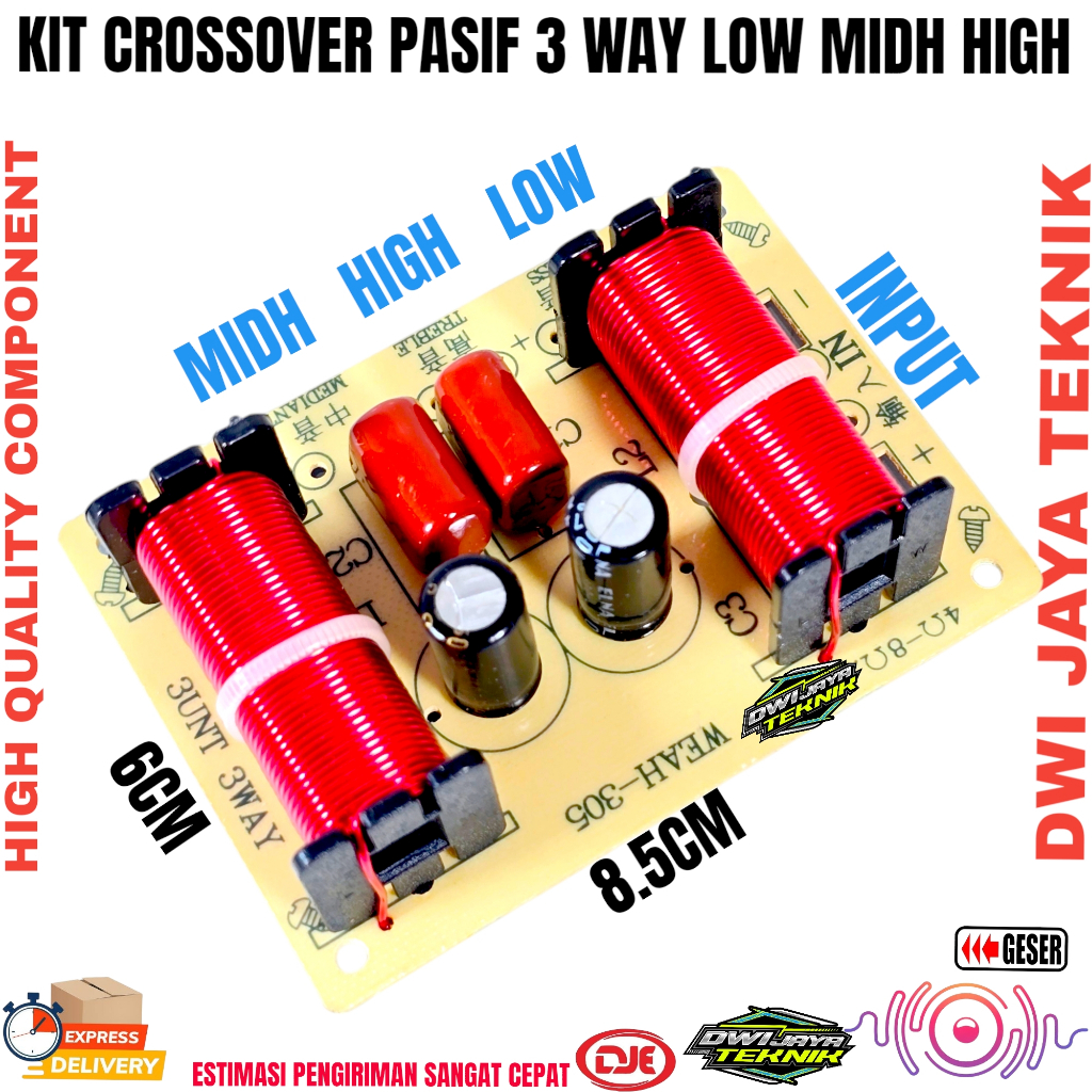 Jual Kit Crossover Pasif 3 WAY LOW TREBLE MIDH | Shopee Indonesia