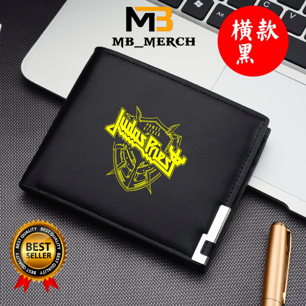 Jual Dompet Pria Lipat JUDAS PREIST Dompet Kulit Men Fashion Letter Wallet KEREN HEAVY METAL MB ...