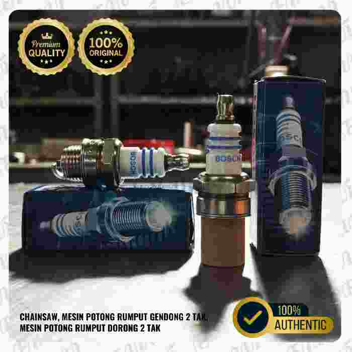 Jual BOSCH BUSI SATUAN CHAINSAW/ POTONG RUMPUT GENDONG 2 TAK/ POTONG RUMPUT DORONG 2 TAK/ SPARK ...