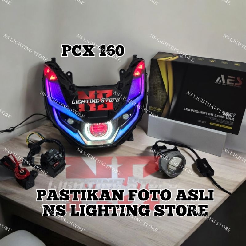 Jual PROJIE BILED PROJECTOR BILED AES TURBO GEN 2 3INCH PCX 160 ...