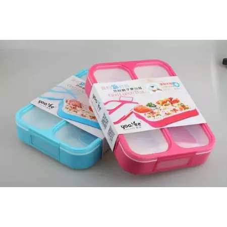 Jual Kotak Makan Yooyee Besar Dewasa 3 Sekat ORIGINAL - Pink | Shopee Indonesia