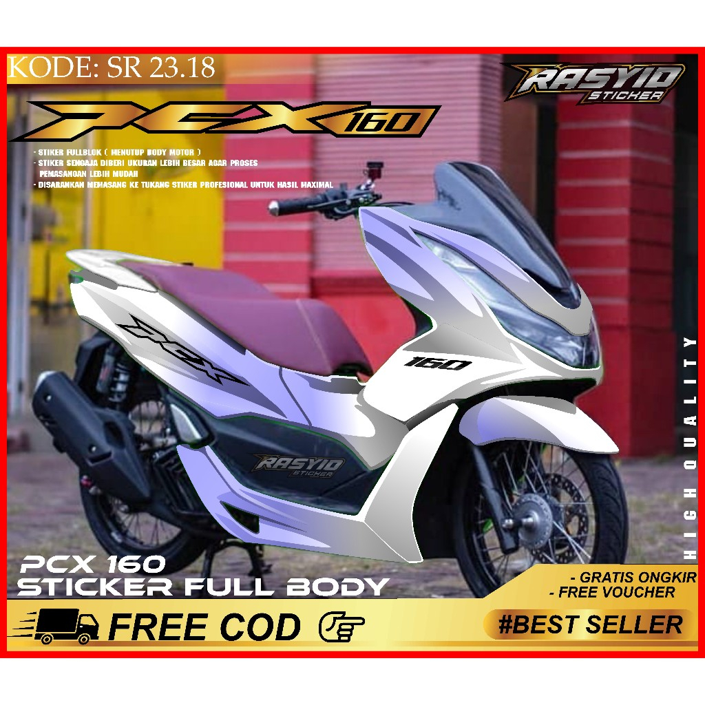 Jual COD Sticker Decal Full body Honda PCX 160 2020 2021 2022 2023 2024 ...