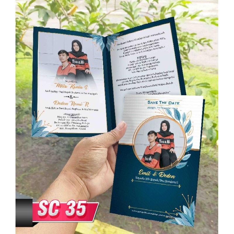 Jual cetak undangan pernikahan separasi elegan glossy | Shopee Indonesia