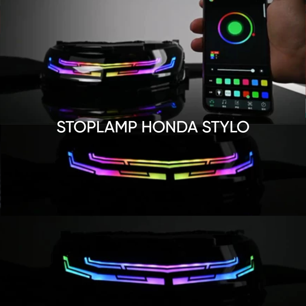 Jual Lampu Stop Stylo Import Fullset Lazy RGB Connect HP Sein Running ...