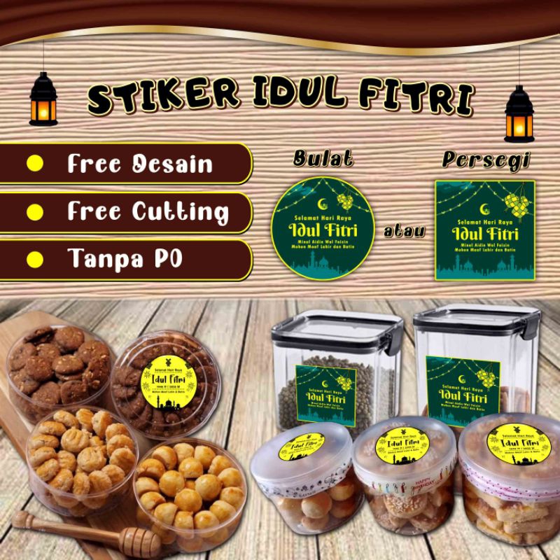 Jual Stiker Idul Fitri / Stiker Lebaran / Stiker Ucapan Selamat Hari ...