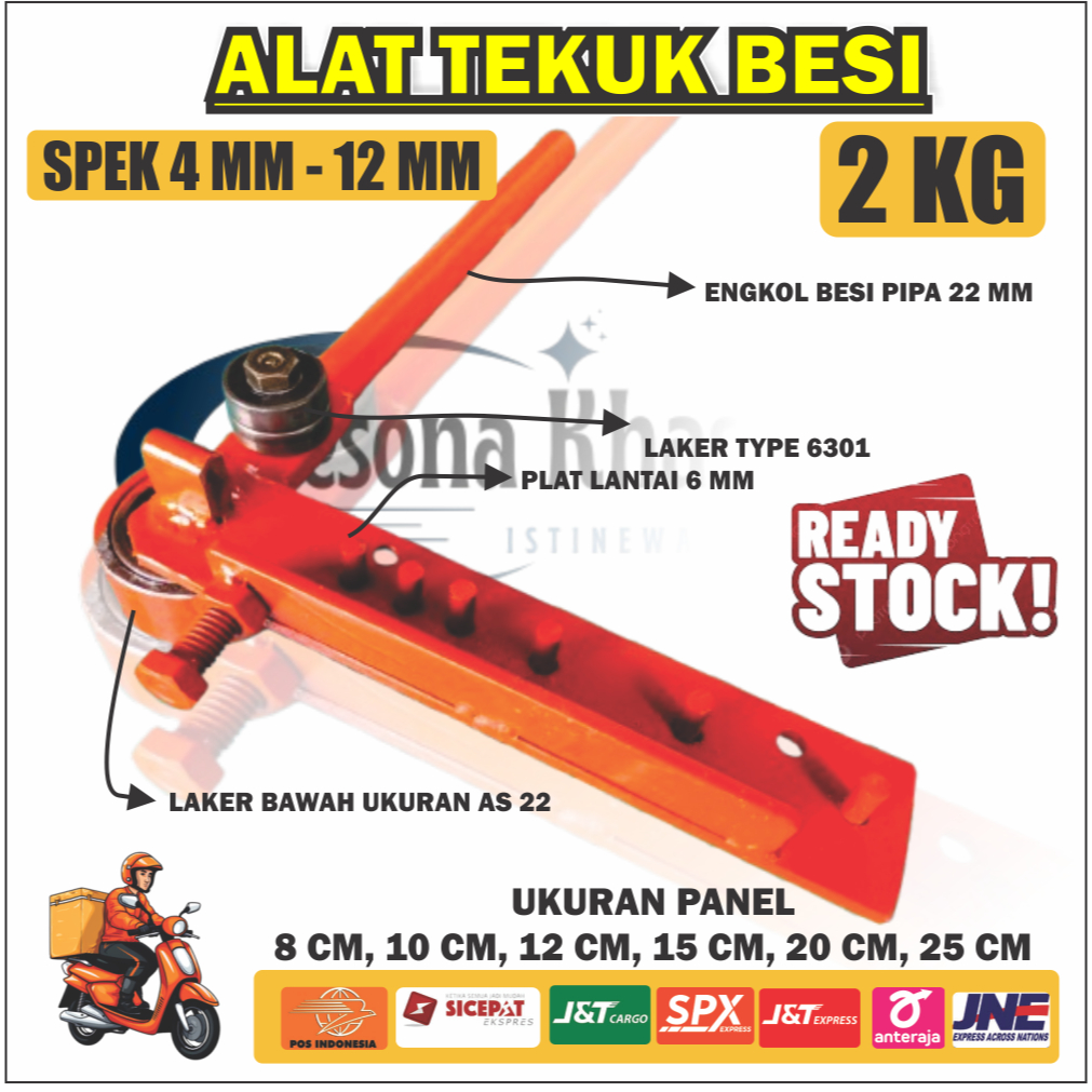 Jual Alat Tekuk Besi Penekuk Besi Begel Cakar Ayam Spek 4 - 12 mm Besi ...