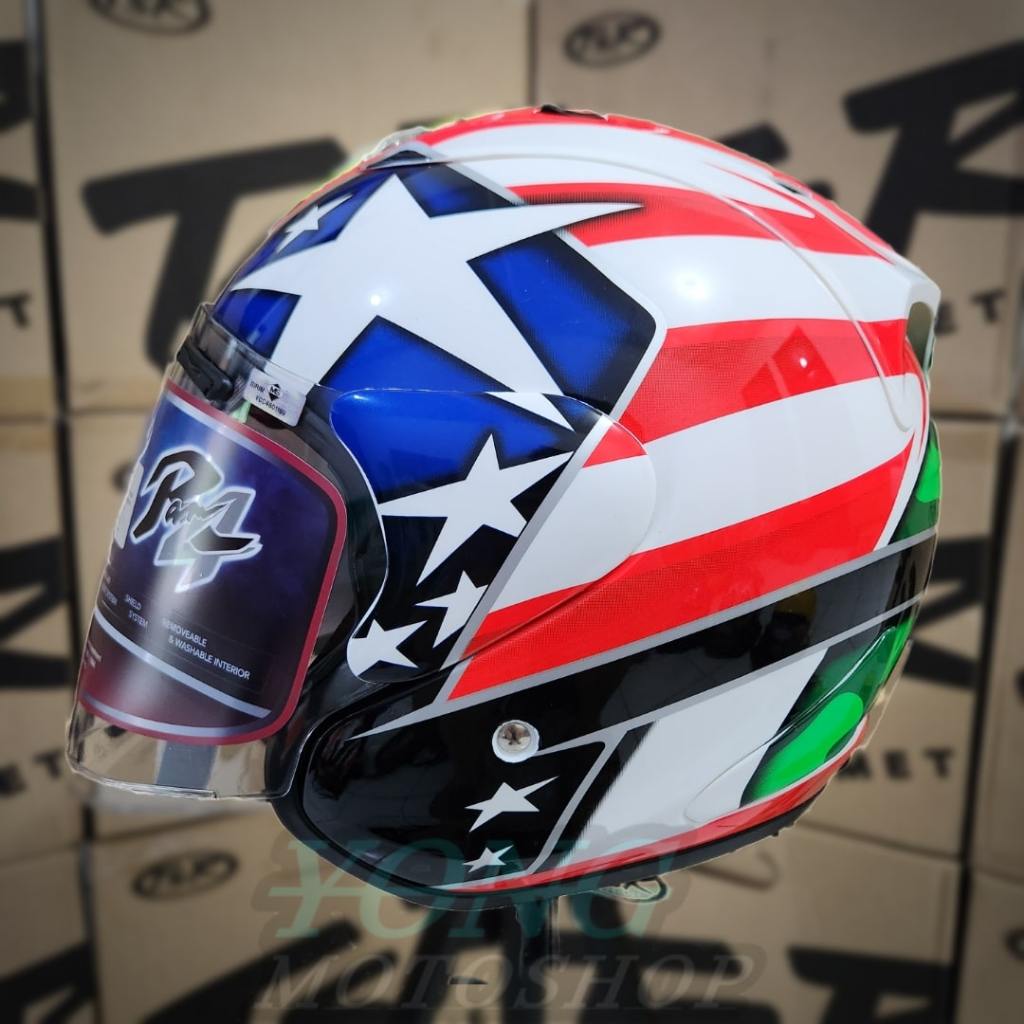 Jual Helm TSR Ram 4 Nicky Hayden GP Original Half Face TSR Helmet Ram4 ...