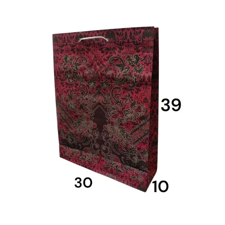 Jual paper bag batik XL ukuran 30x39x10 isi 12 pcs | Shopee Indonesia