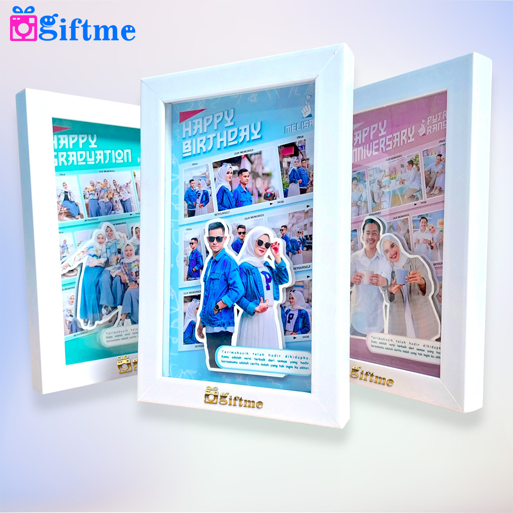 Jual Giftme - Kado Bingkai Foto Pop Up Frame 3D untuk Kado Ulang Tahun ...