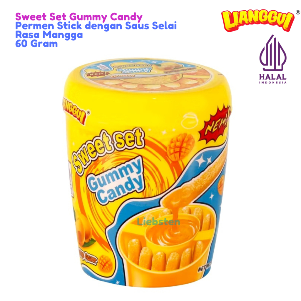 Jual [HALAL] Lianggui Permen Stick Viral Sweet Set Gummy Candy 60 Gr ...