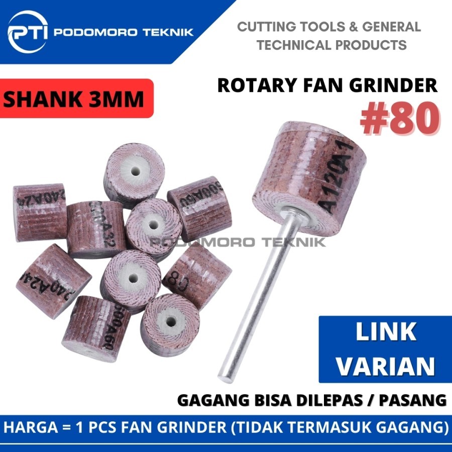 Jual Tuner Amplas #80 8 10 12 14 16 20 mm Rotary Fan Grinder Amplas ...