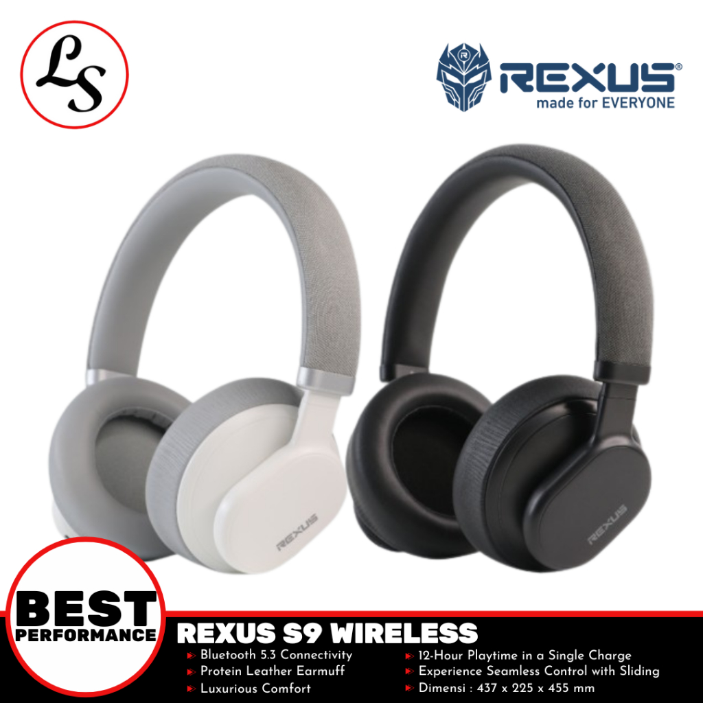Jual REXUS GAMING HEADSET S9 Wireless | Shopee Indonesia