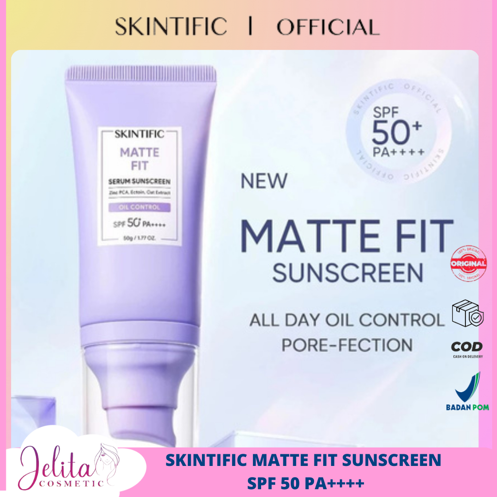 Jual SKINTIFIC - Matte Fit Serum Sunscreen 50g dan 30g SPF50+ PA ...