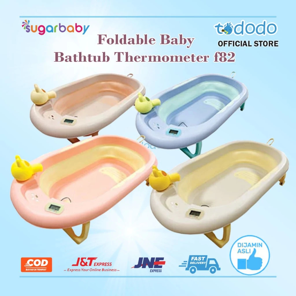 Jual Bak Mandi Lipat Bayi Anak Dengan Termometer Air Digital Sugarbaby ...