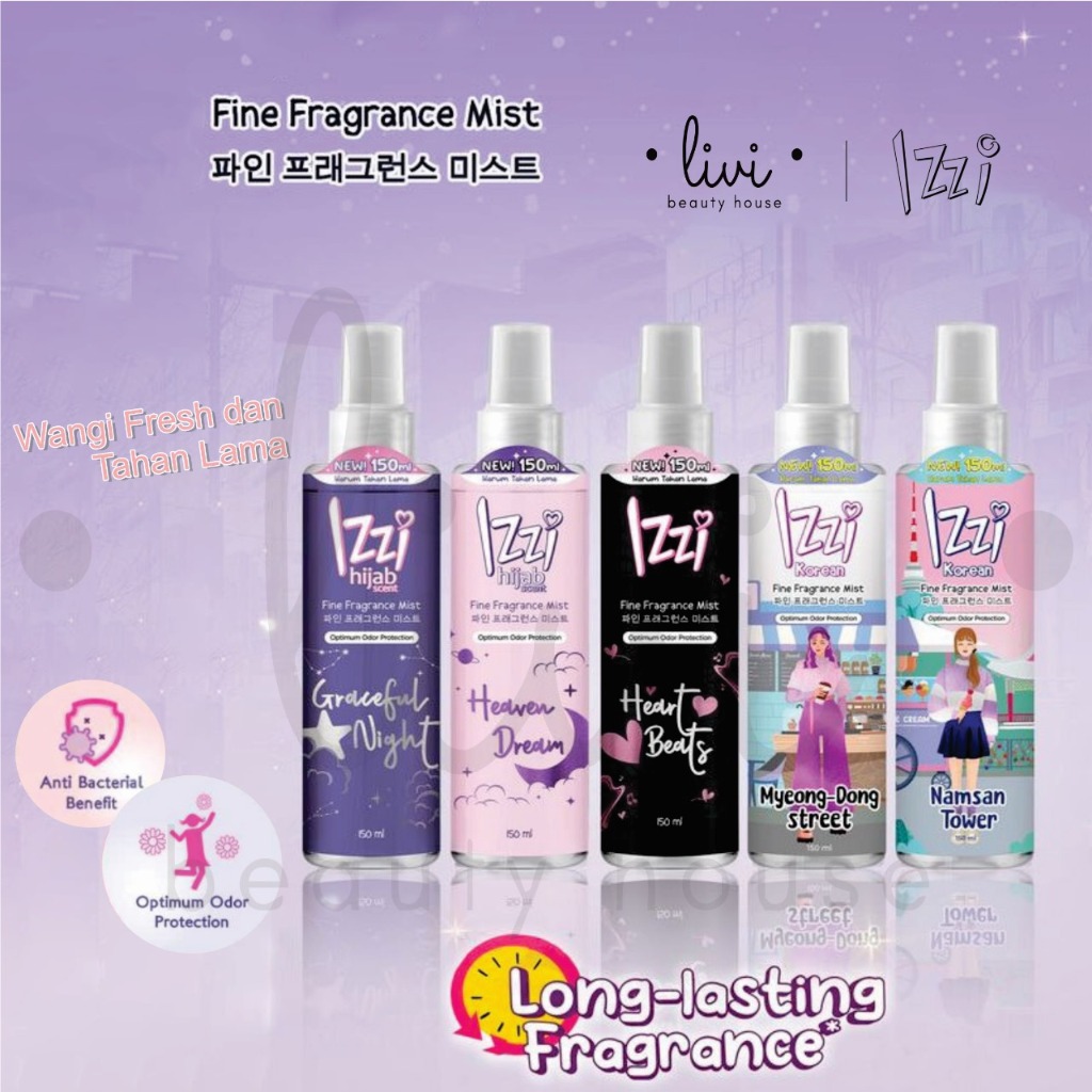 Jual IZZI FINE FRAGRANCE MIST 150 ml MELINDUNGI BAU AKIBAT KERINGAT DAN ...
