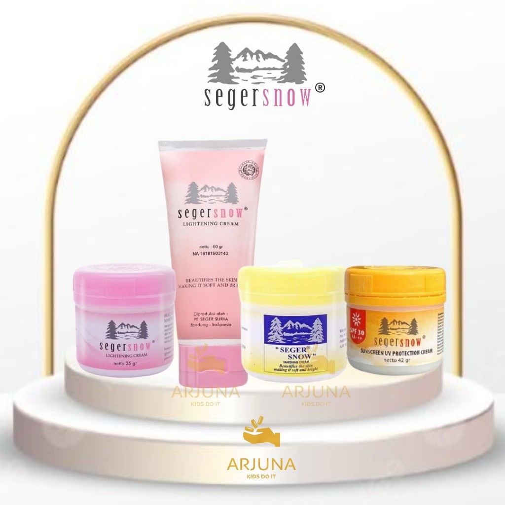 Jual ARJUNA Seger Snow Lightening Cream Vanishing cream Sunscreen Halal ...