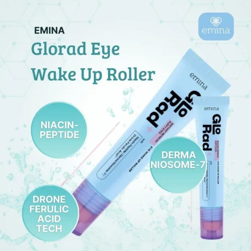 Jual Emina Glo Rad+ Instant Refresh Puffy Eyes Eye Wake Up Roller 15ml ...