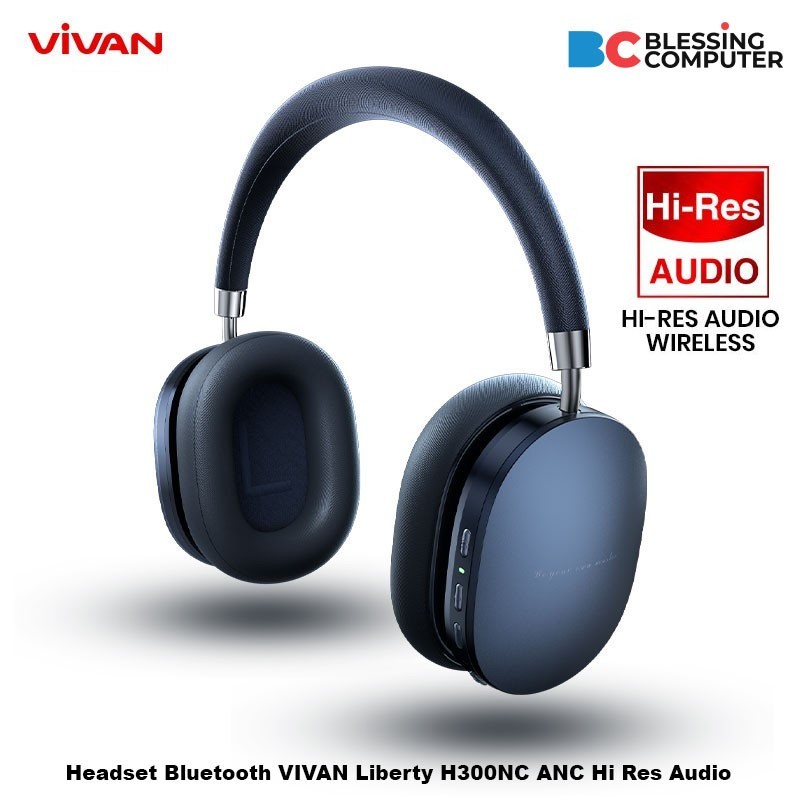 Jual Headset Bluetooth VIVAN Liberty H300NC ANC Hi Res Audio Dark Blue ...