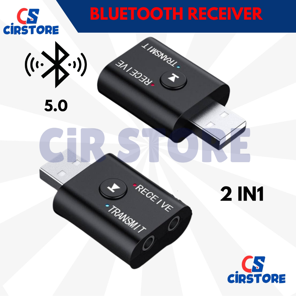 Jual USB Bluetooth Receiver Transmitter 2 In 1, USB Bluetooth 5.0 ...