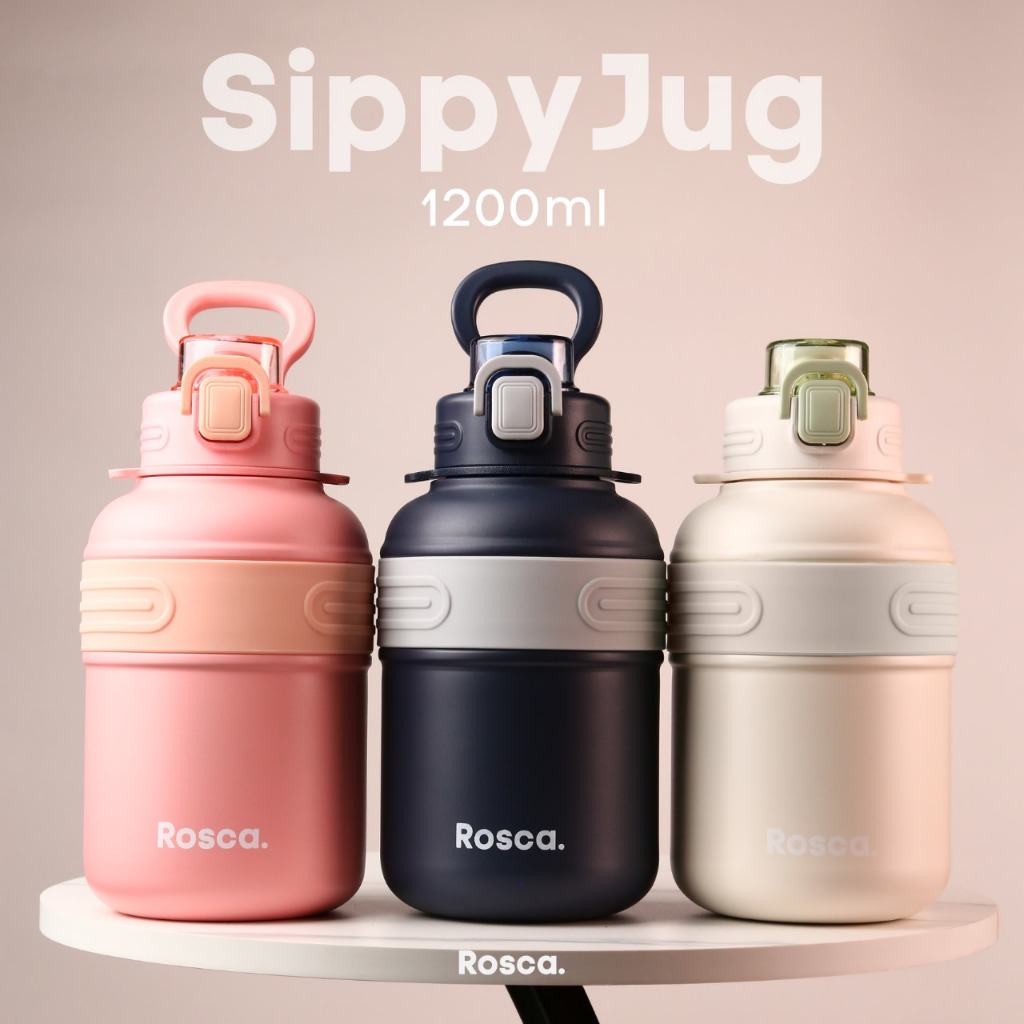 Jual Rosca SippyJug Tumbler Stainless 1200ml Botol Minum 1.2 Liter ...
