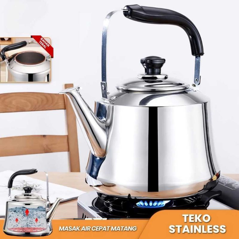 Jual Teko stainless clasik teko siul bunyi teko masak air | Shopee ...