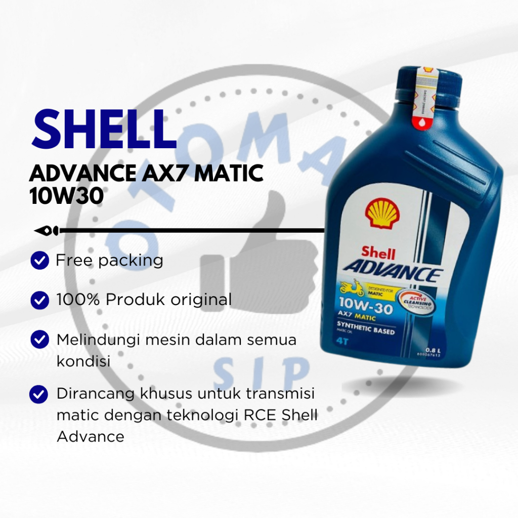 Jual Shell Advance AX 7 Matic 10W30 800 ML Oli Motor Matic | Shopee ...